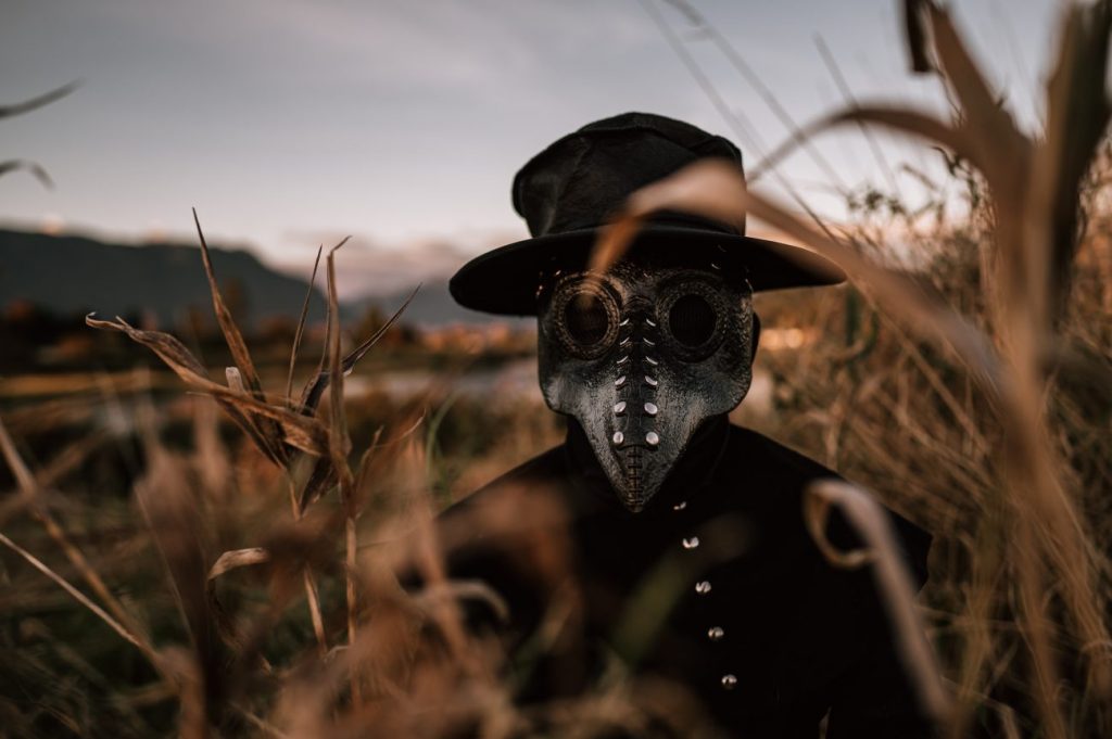 a-child-dressed-as-a-plague-doctor-for-halloween-s-9YGQEPB | Nature of ...